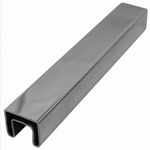 Buy Stainless Steel 25mm x 21mm Rectangular Slotted Top Rail Online